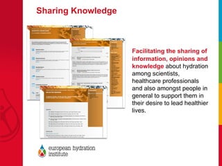 Introduction to the european hydration institute | PDF