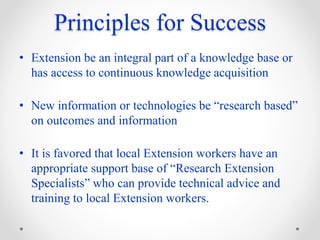 Introduction to the extension administration training module ...