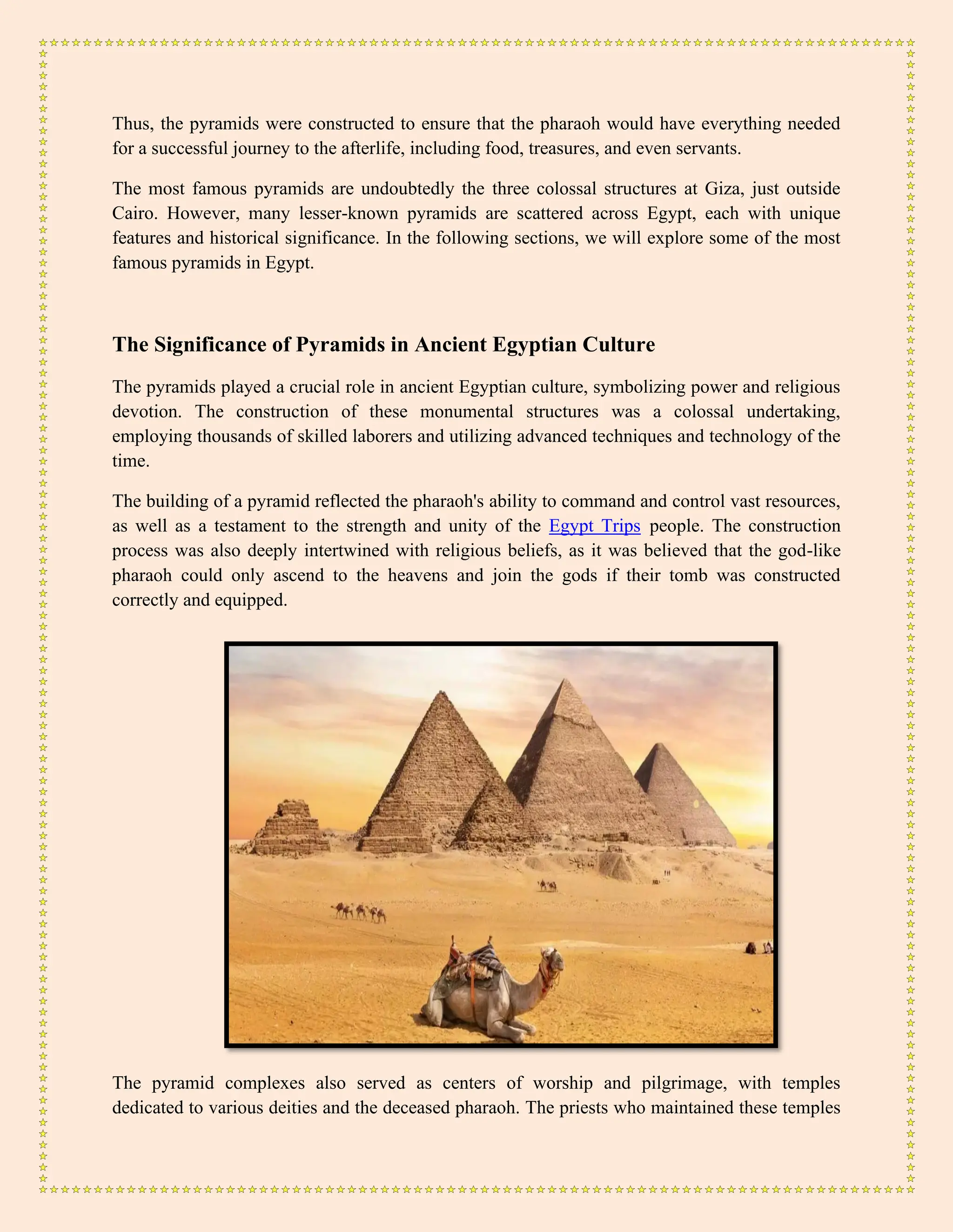 Introduction to the Famous Pyramids of Egypt | PDF