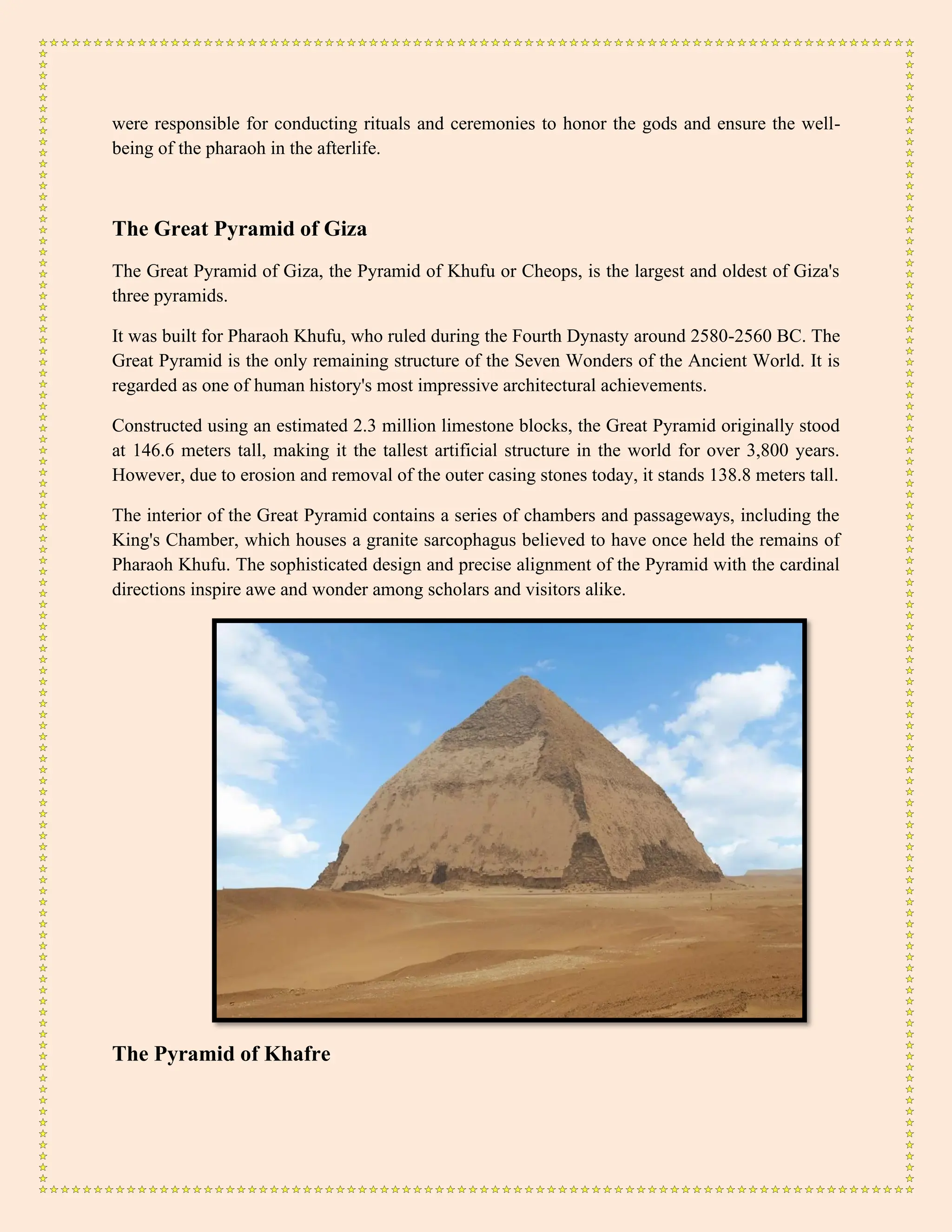 Introduction to the Famous Pyramids of Egypt | PDF