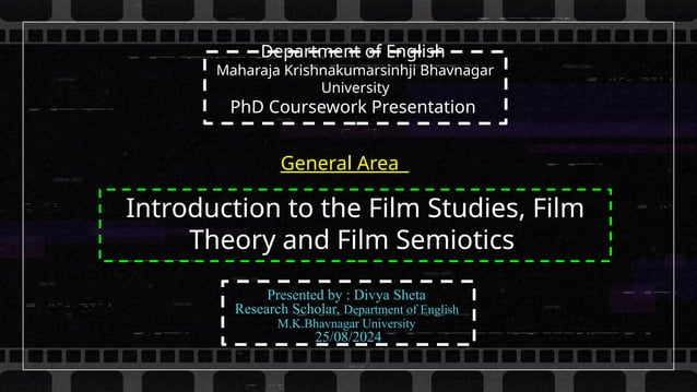 Coursework Presentation : Introduction to the Film Studies, Film Theory and Film Semiotics .pptx