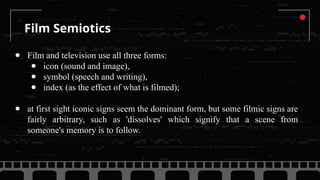 Coursework Presentation : Introduction to the Film Studies, Film Theory ...