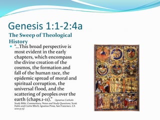 Introduction to the first story of creation notes | PPTX | Christianity ...