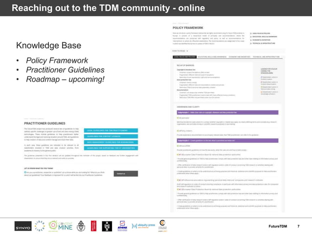 Introduction to the FutureTDM project | PPTX