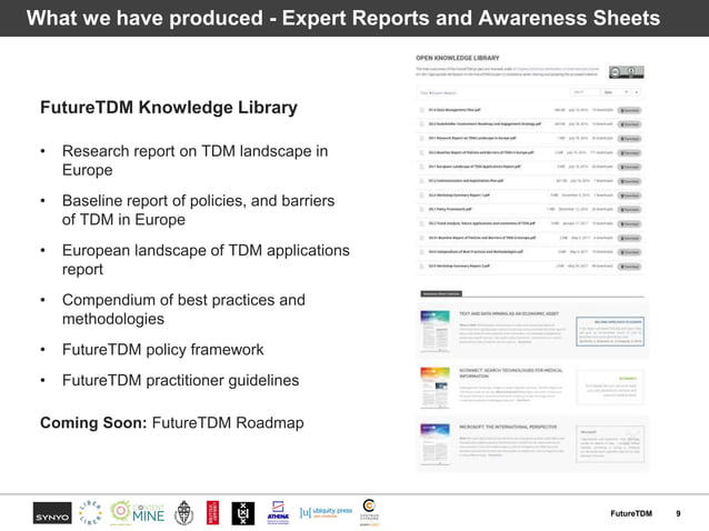 Introduction to the FutureTDM project | PPTX