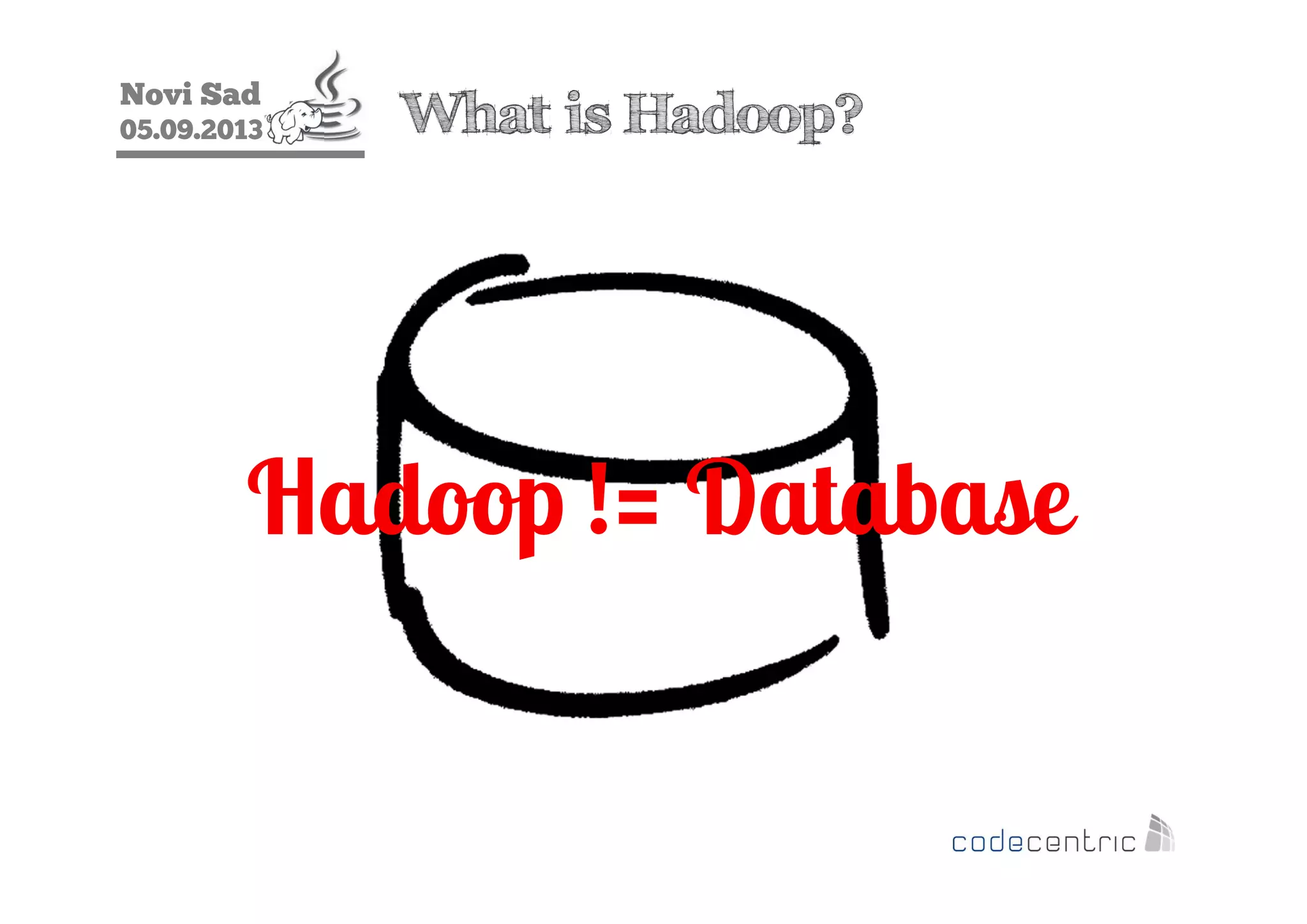 Introduction to the Hadoop Ecosystem with Hadoop 2.0 aka YARN (Java Serbia Edition) | PDF ...