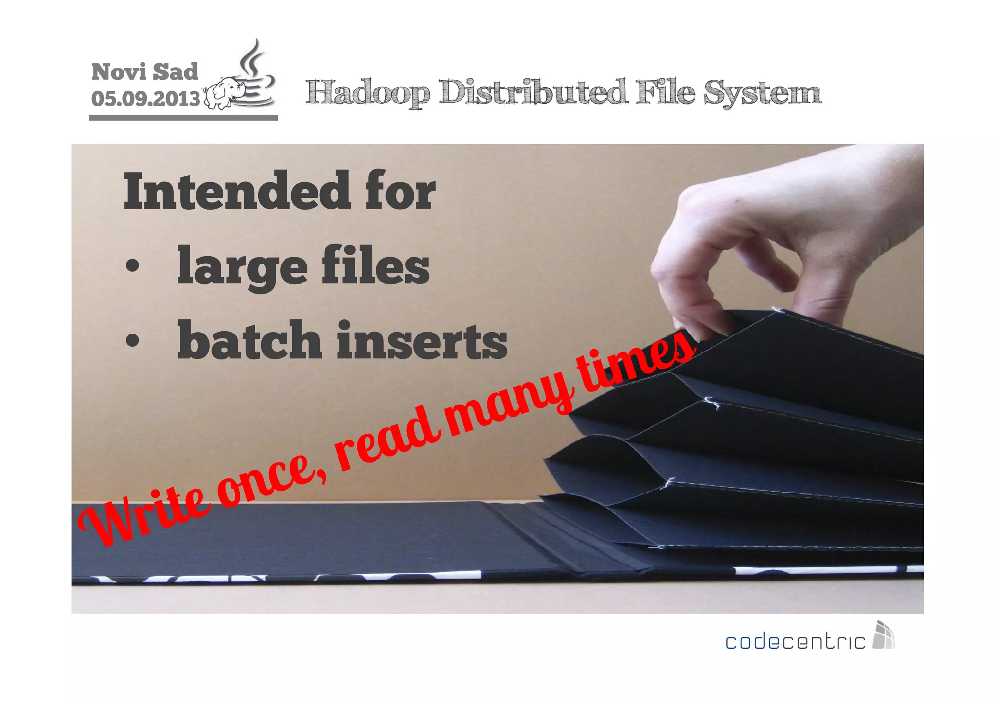 Introduction to the Hadoop Ecosystem with Hadoop 2.0 aka YARN (Java Serbia Edition) | PDF ...