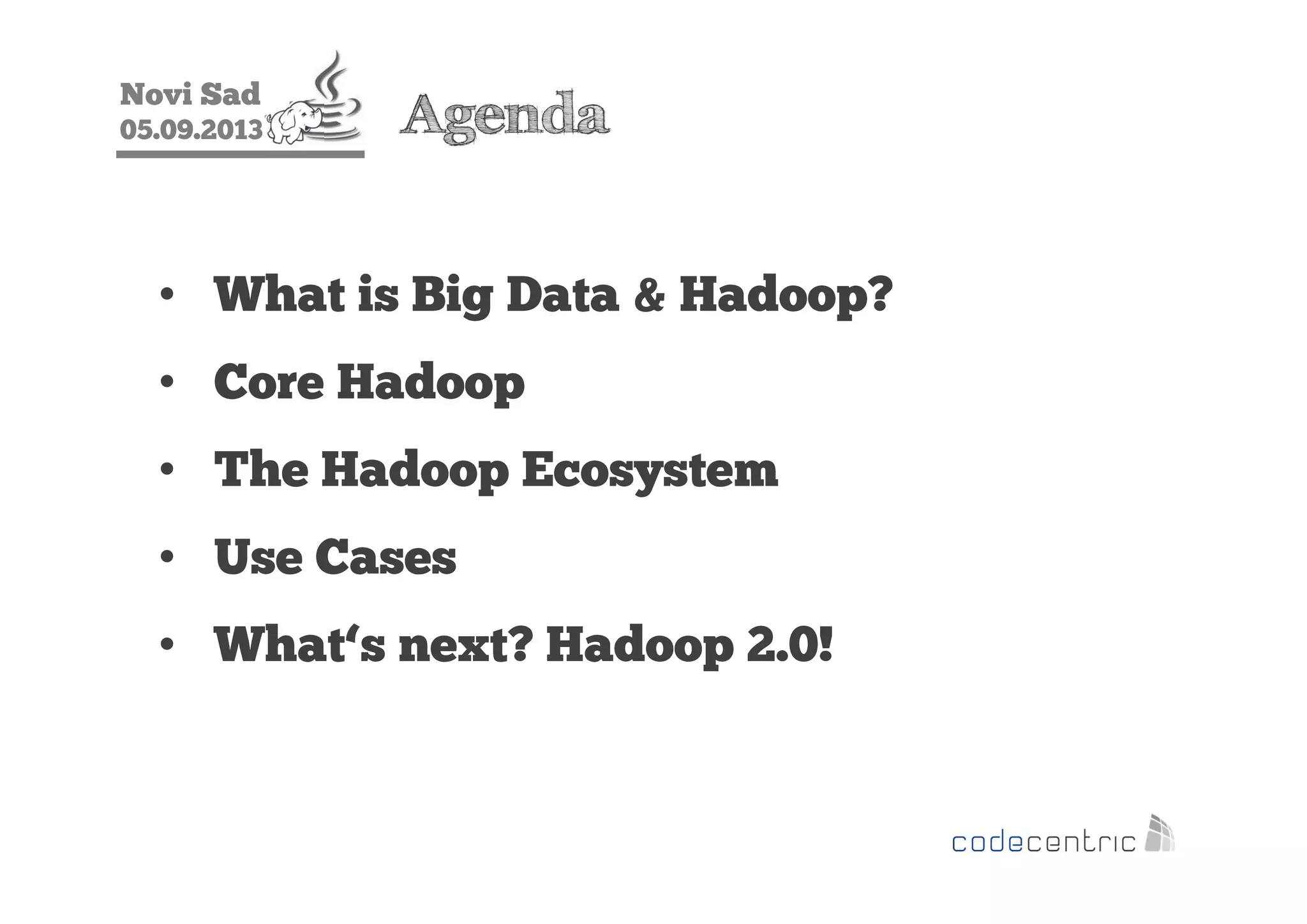 Introduction to the Hadoop Ecosystem with Hadoop 2.0 aka YARN (Java Serbia Edition) | PDF ...