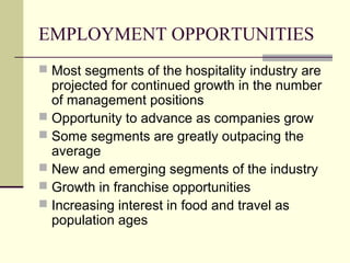 Introduction to the hospitality industry | PPT