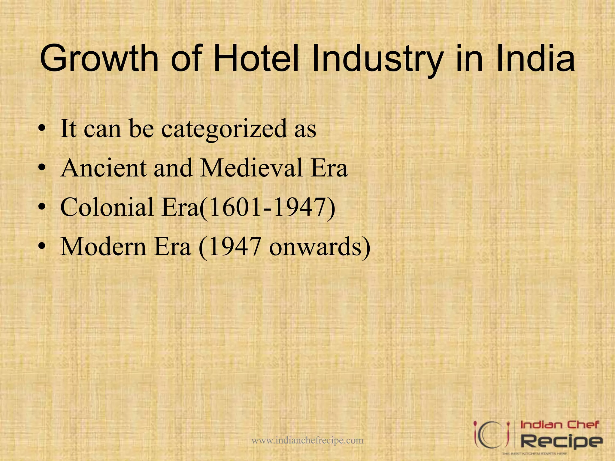 INTRODUCTION TO THE HOSPITALITY INDUSTRY | PPTX
