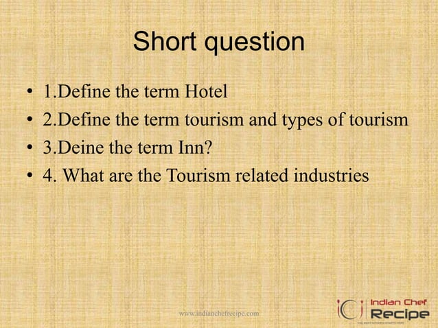 INTRODUCTION TO THE HOSPITALITY INDUSTRY | PPTX