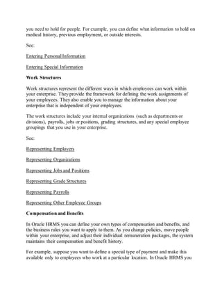 Introduction to the Oracle HRMS Model | PDF