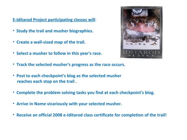 Introduction To The Iditarod | PPT
