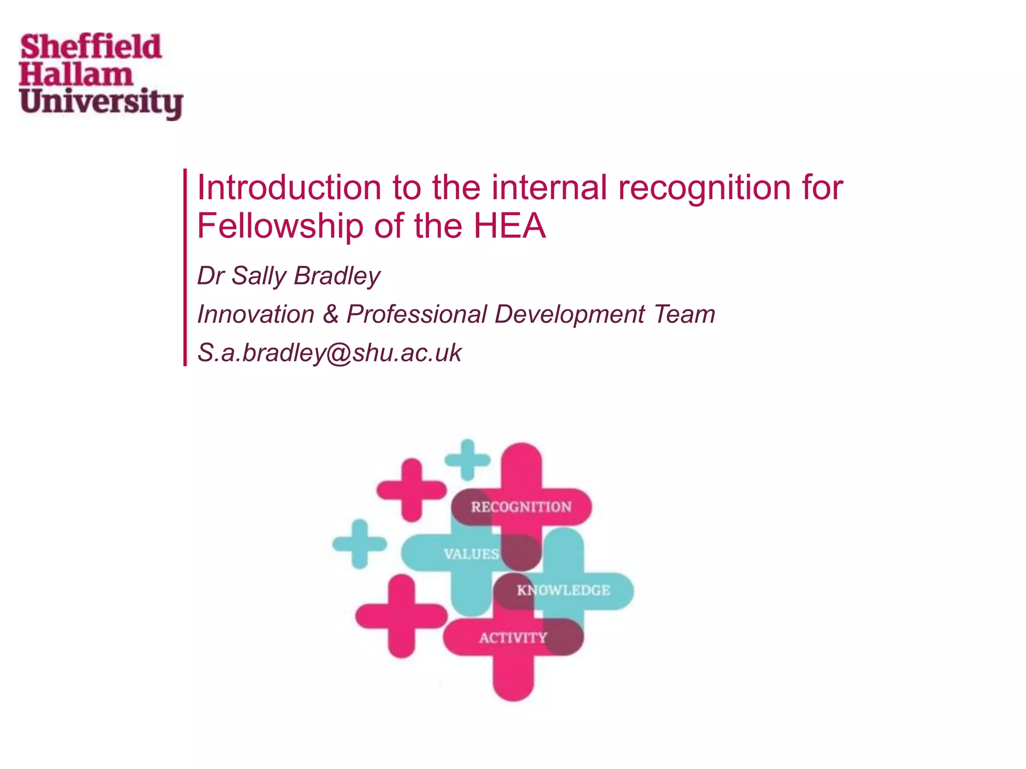 Introduction to the internal recognition scheme at SHU | PPTX
