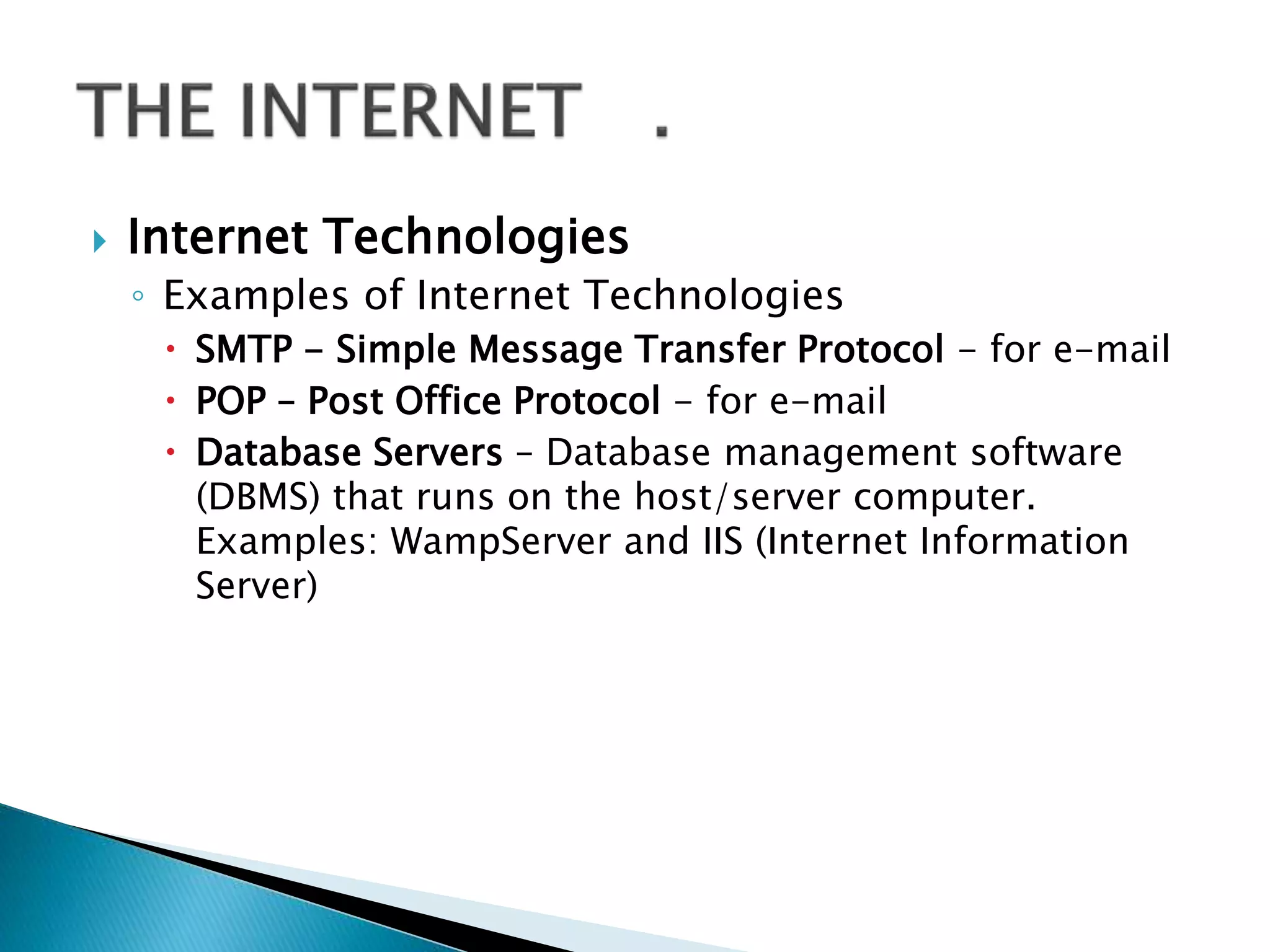 Introduction to the Internet | PPTX