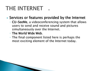 Introduction to the Internet | PPTX