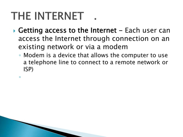 Introduction to the Internet | PPTX | Internet for Beginners | Internet