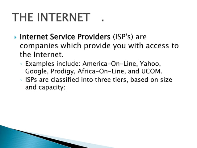 Introduction to the Internet | PPTX | Internet for Beginners | Internet