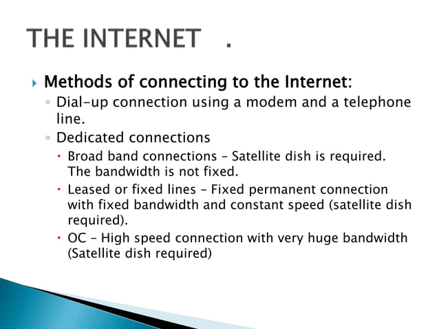Introduction to the Internet | PPTX | Internet for Beginners | Internet