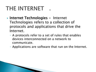 Introduction to the Internet | PPTX