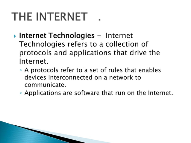 Introduction to the Internet | PPTX | Internet for Beginners | Internet