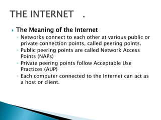Introduction to the Internet | PPTX