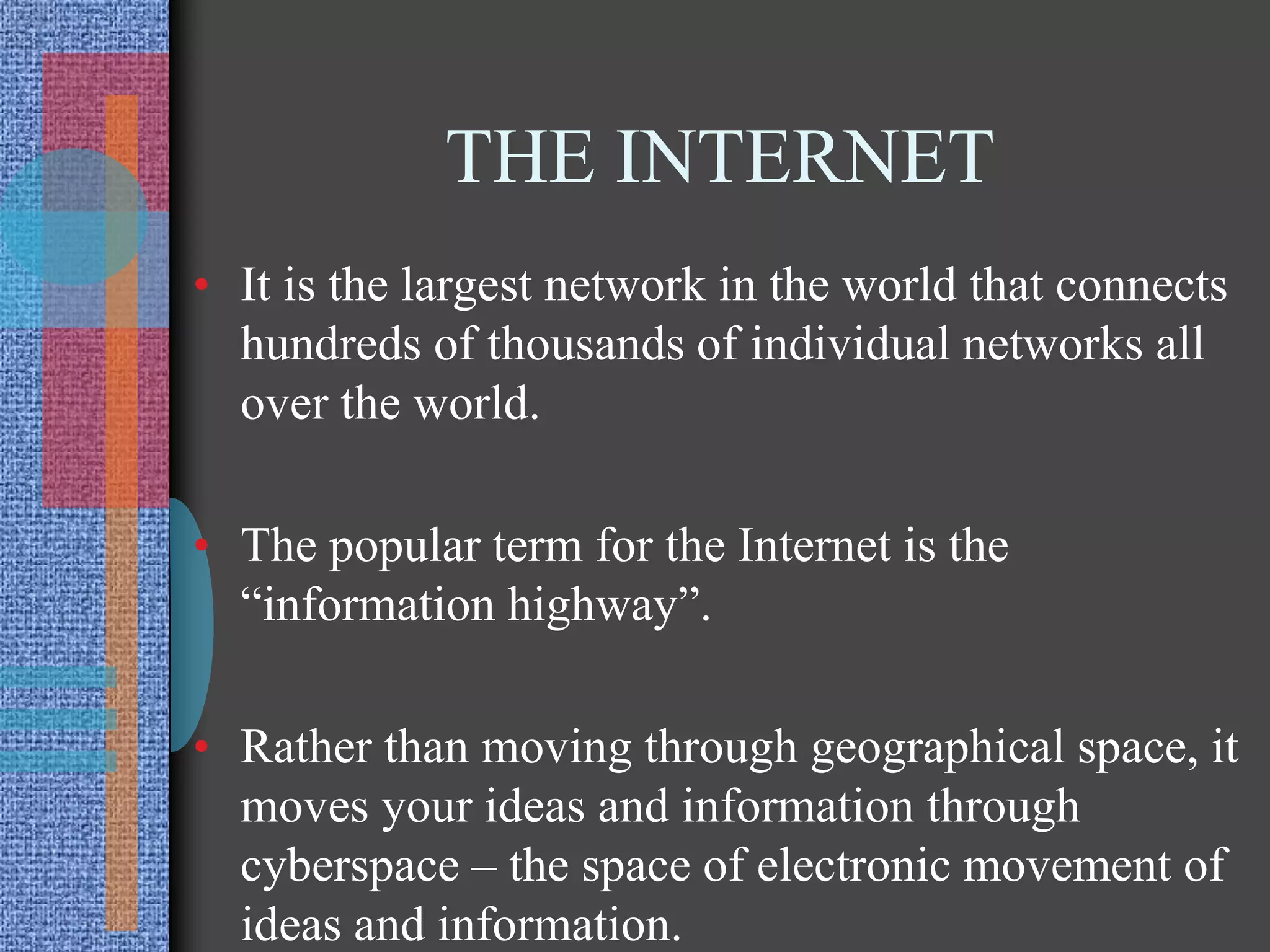 Introduction to the internet | PPTX