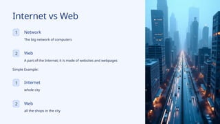 Introduction to the Internet and its application | PPTX