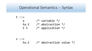 Introduction to the lambda calculus | PPT