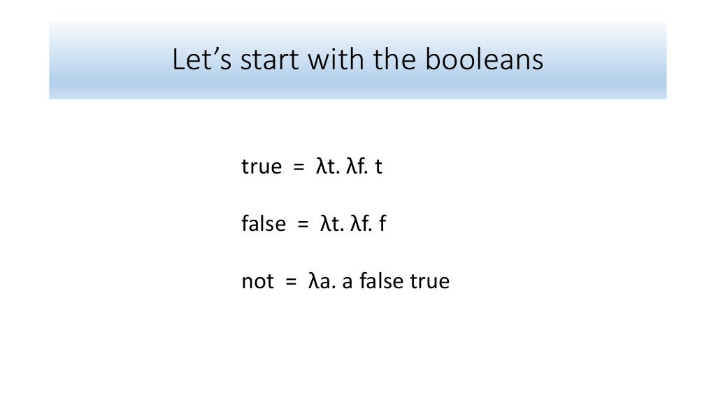 Introduction To The Lambda Calculus