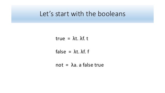 Introduction To The Lambda Calculus