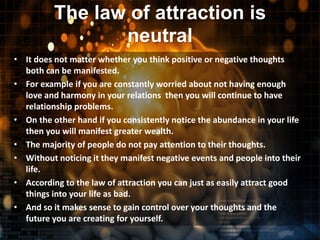 Introduction to the law of attraction | PPTX
