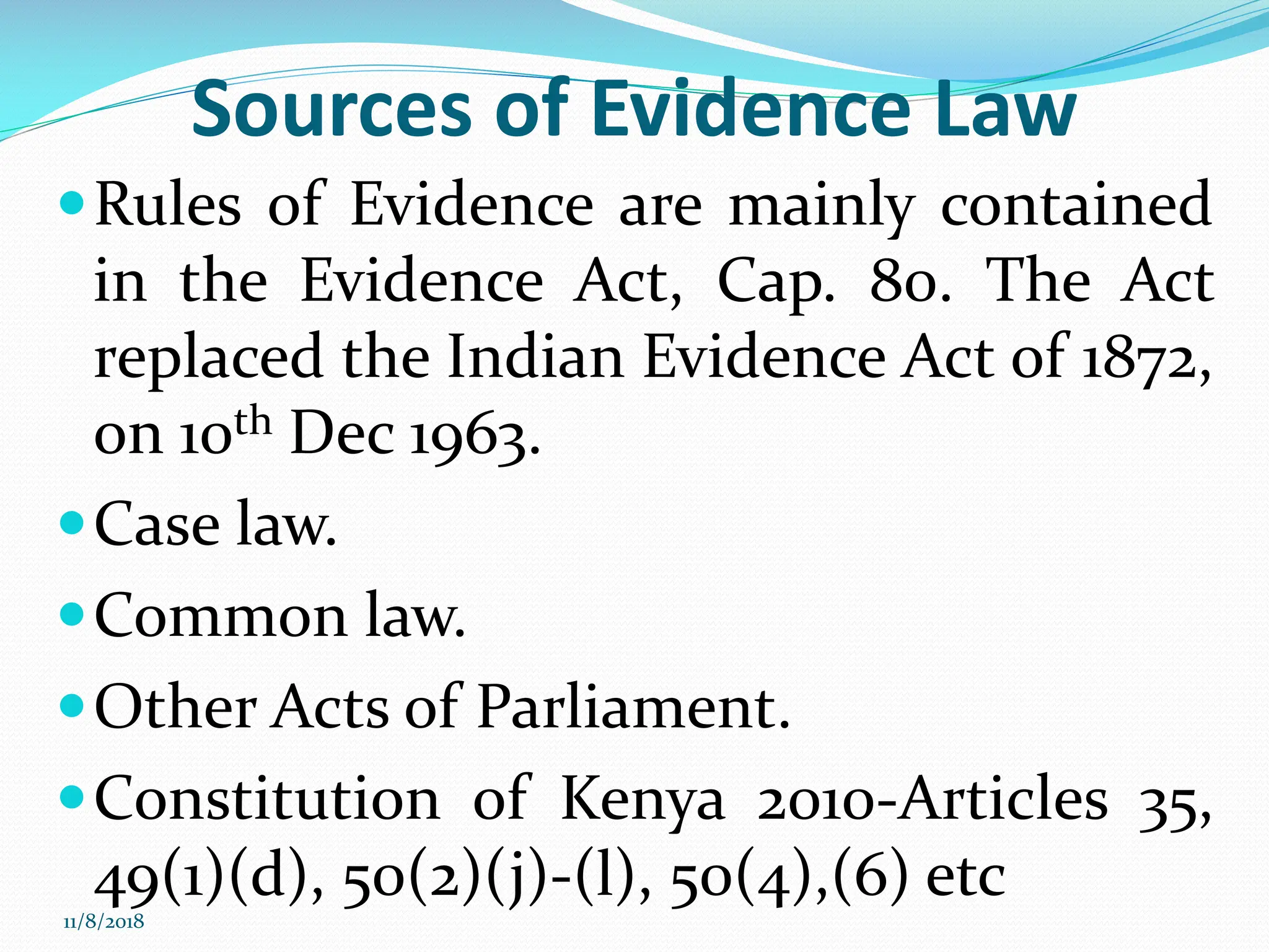 Introduction to the Law of Evidence in Kenya.pdf