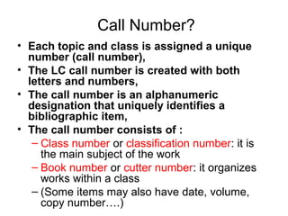 Introduction to the library of congress classification system aziz el ...