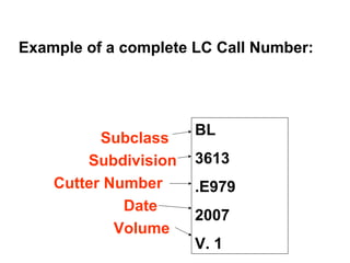 Introduction to the library of congress classification system aziz el ...