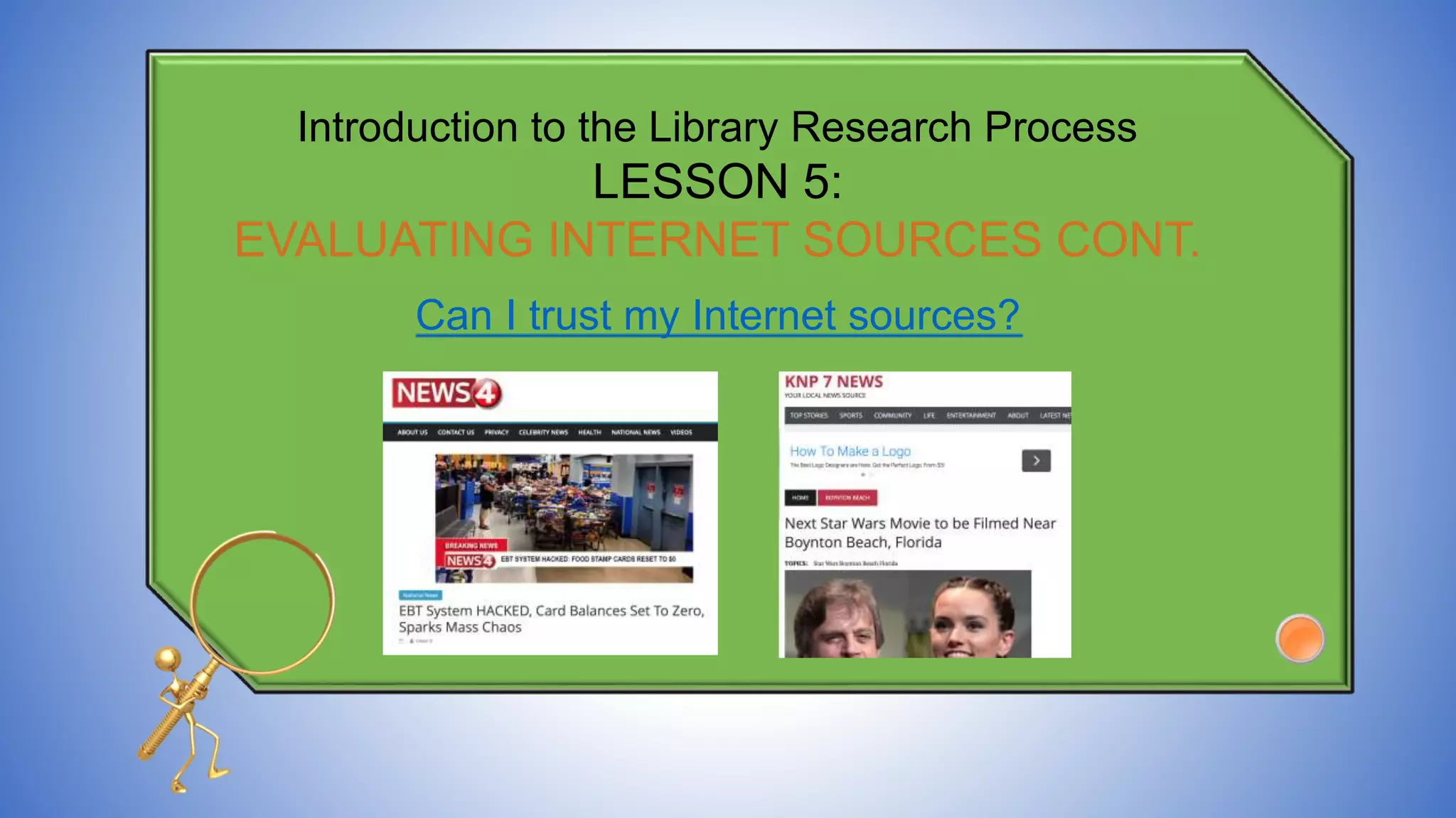 Introduction to the library research process | PPT