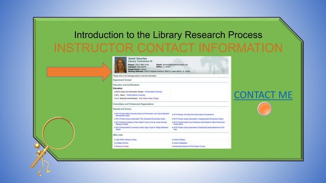 Introduction to the library research process | PPT