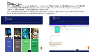 Introduction to the Library's Research Support Services | PPT