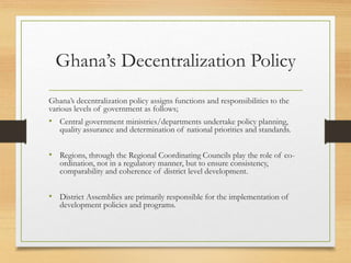 Introduction to the Local Government System of Ghana - Test ...