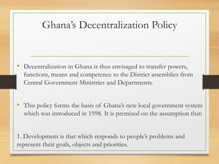 Introduction to the Local Government System of Ghana - Test ...