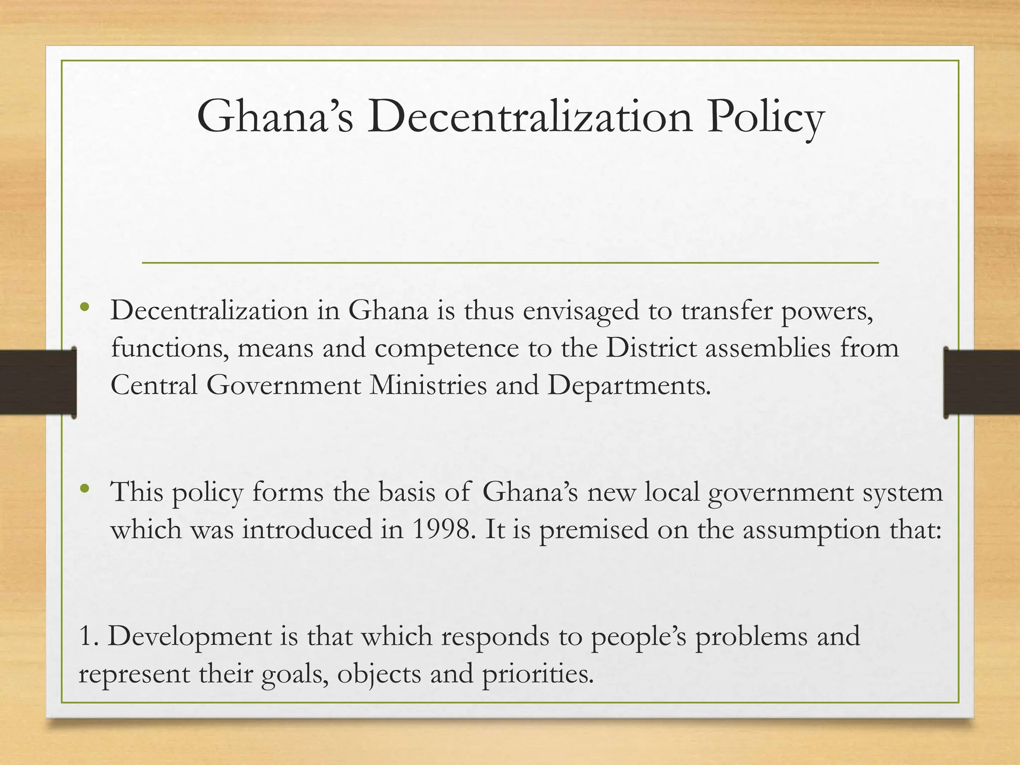 Introduction to the Local Government System of Ghana - Test ...