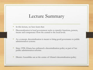Introduction to the Local Government System of Ghana - Test ...