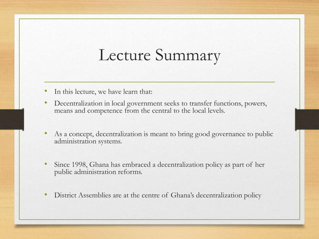Introduction to the Local Government System of Ghana - Test ...