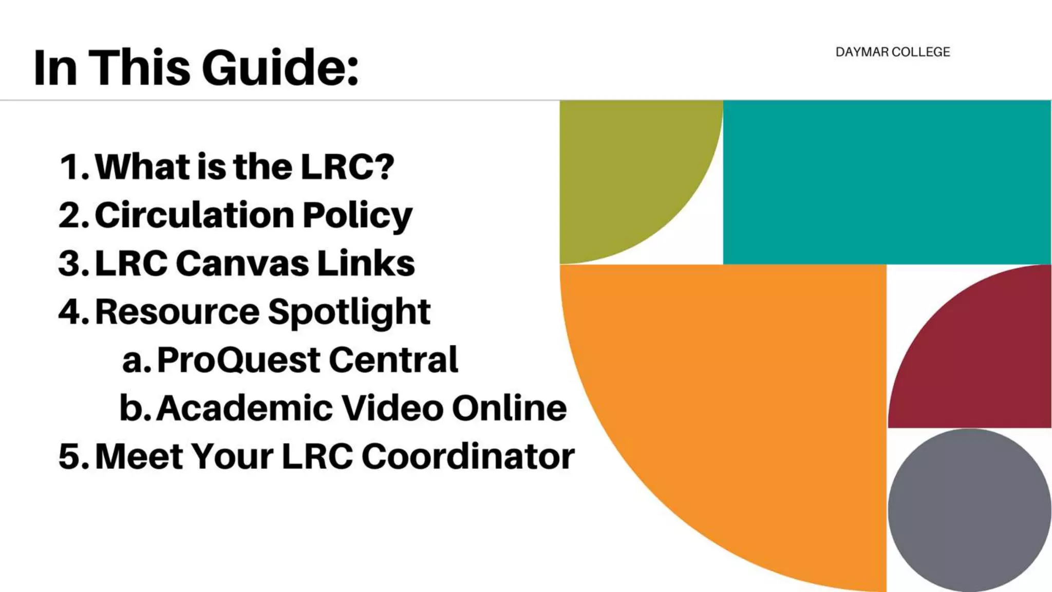 Introduction to the LRC | PPTX