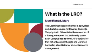 Introduction to the LRC | PPTX