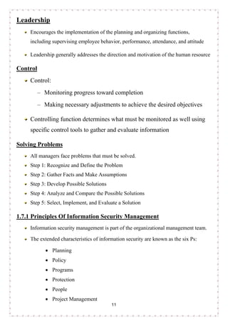 Introduction to the management of information security | PDF
