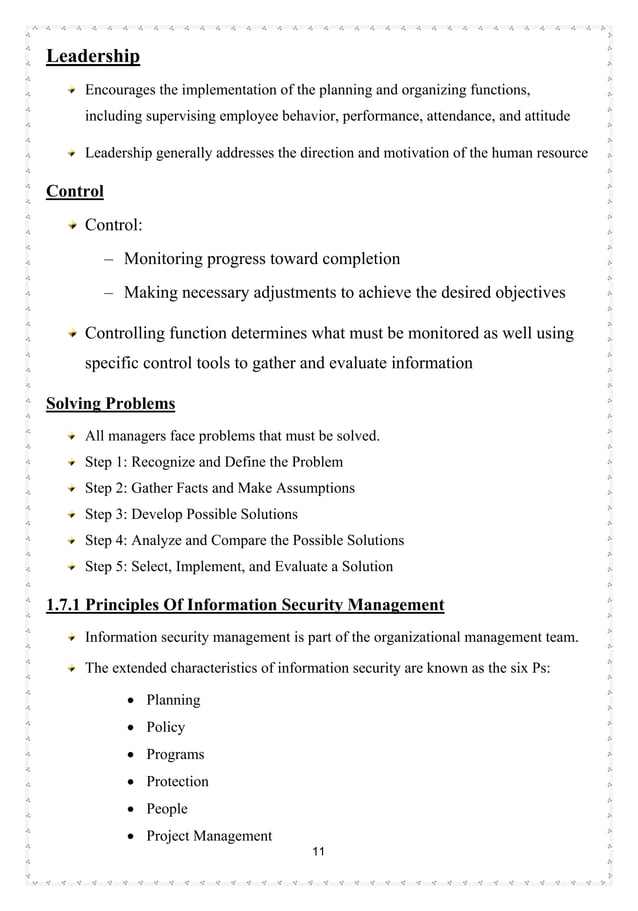 Introduction to the management of information security | PDF
