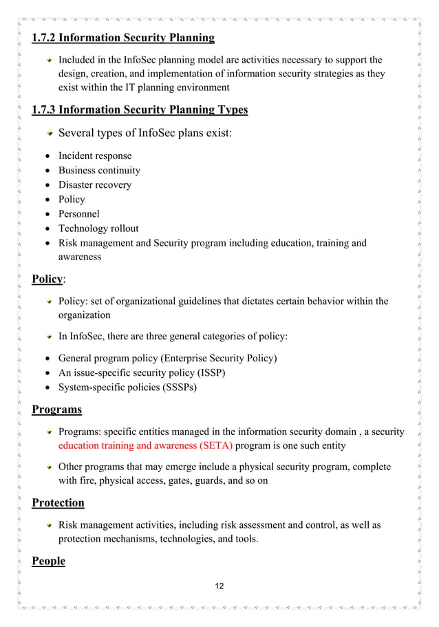 Introduction to the management of information security | PDF
