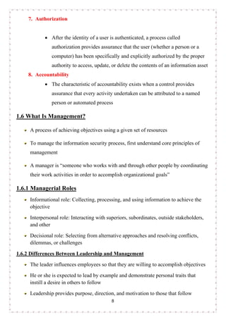 Introduction to the management of information security | PDF