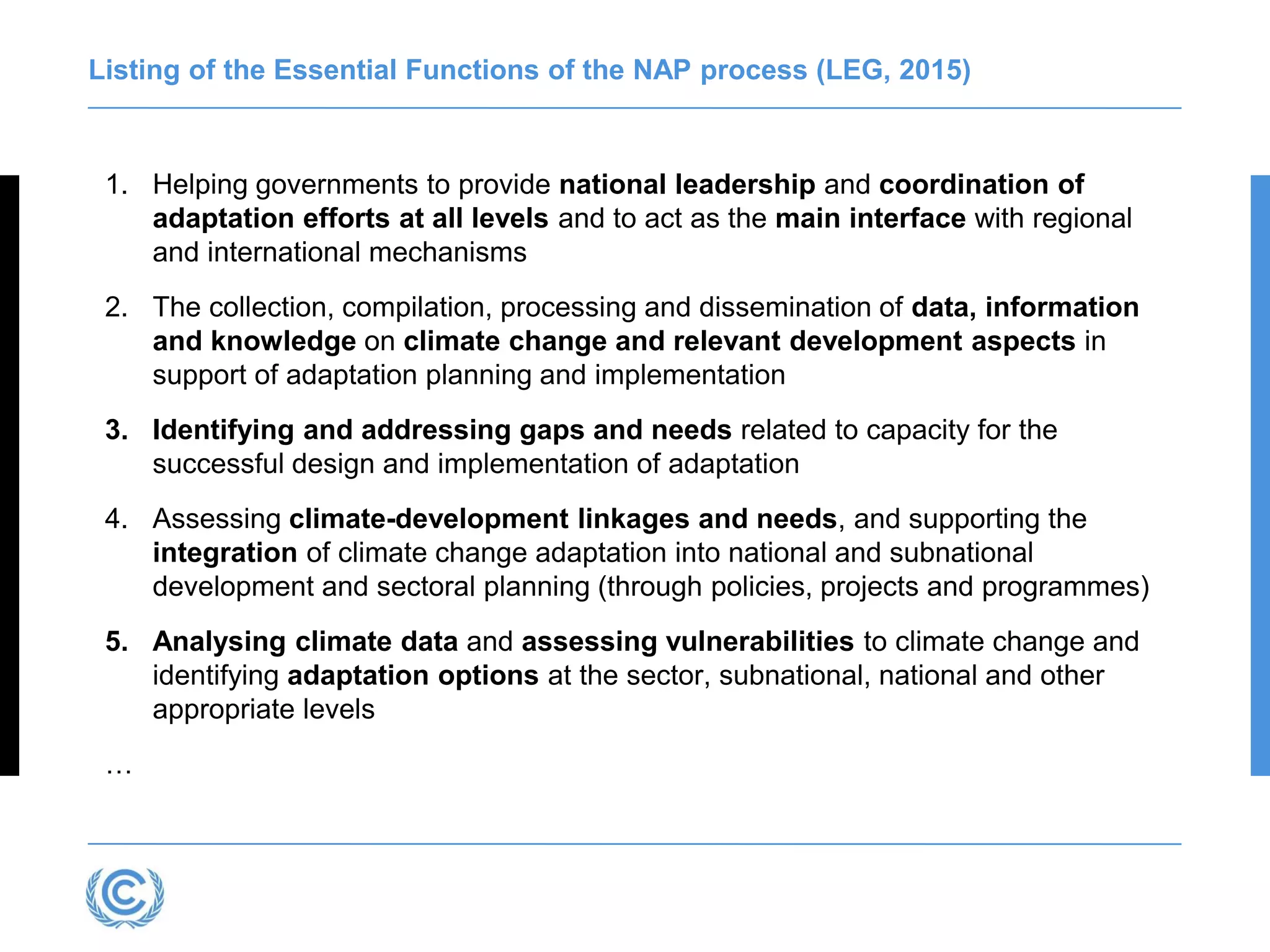 The National Adaptation Plan | PDF